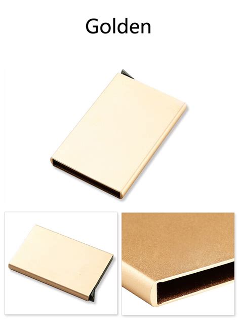 Aluminium Alloy Id Card Holder Anti Rfid Blocking Grandado