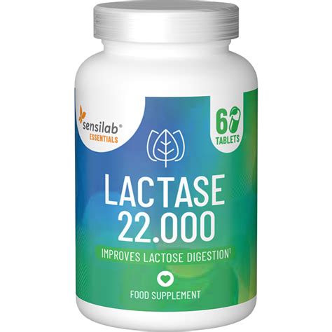 Lactase 22 000 Lactose Intolerance Tablets I Sensilab
