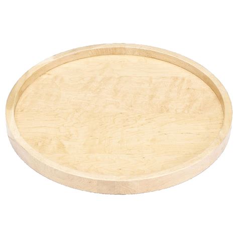 REV A SHELF Wood Full Circle Shelf Lazy Susan With Swivel Bearing Natural Maple Rev A