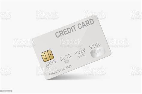 벡터 3d 현실적인 흰색 신용 카드 격리 모형 브랜딩을 위한 플라스틱 신용 카드 또는 직불 카드의 디자인 템플릿입니다 신용 카드 지불 개념입니다 전면 모습 신용 카드에 대한