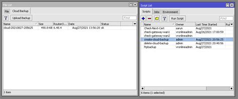 แจก Script สำหรับ Backup ไฟล์ Config Mikrotik ขึ้น Cloud ของ Mikrotik