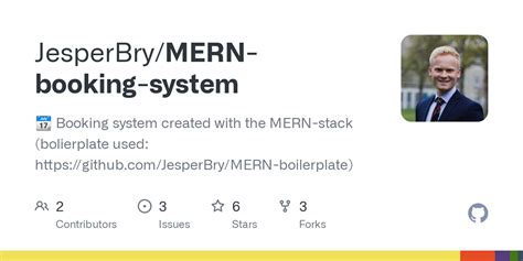 GitHub JesperBry MERN Booking System Booking System Created With The MERN Stack