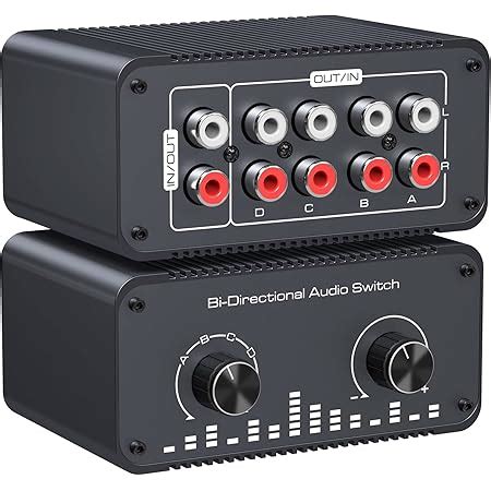 Amazon Com SOLUPEAK RCA Switch Stereo 4 In 1 Out Audio Signal Source Switcher HiFi Input