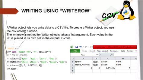 Csv File Read And Write Pptx