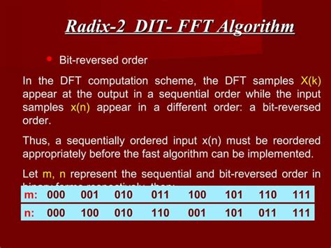decimation in time and frequency ppt