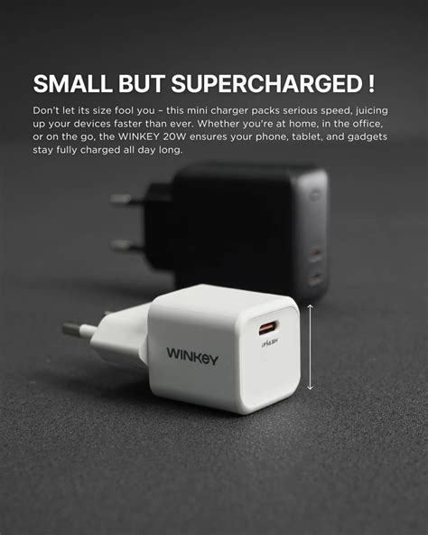 Winkey Tiny But Mighty Winkey 20w Mini Charger Power Up Fast