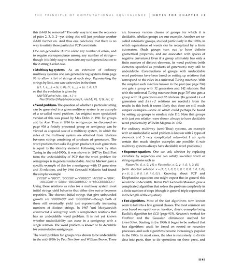 Notes For Undecidability And Intractability A New Kind Of Science Online By Stephen Wolfram