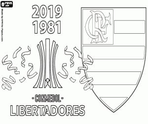 Flamengo Bicampeão Da Libertadores Para Colorir E Imprimir Doodle
