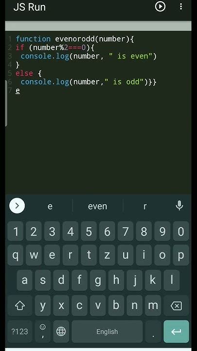 Check If A Number Is Even Or Odd With Js Javascriptfans Special Notice In Comments Youtube