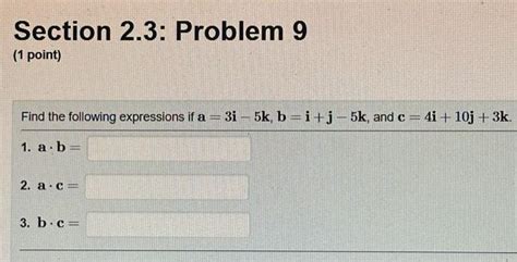 Solved Section 2 3 Problem 9 1 Point Find The Following Chegg Com