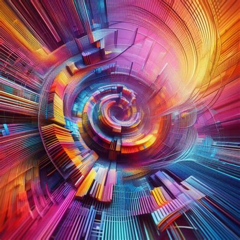 Premium Ai Image Abstract Colorful Swirls