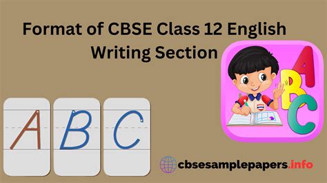 Cbse Class 12 English Writing Section Format Examples Topics