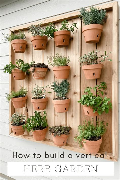 Diy Vertical Herb Garden Simple Hanging Plant Display How To Make A