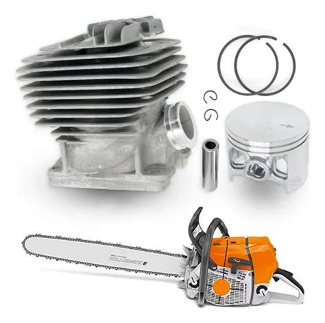 Cilindro Pistão 56mm Pino Anéis Trava Motosserra Ms661 Forte
