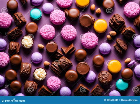 Assortment Of Chocolate Colourful Stock Illustration Illustration Of Luxury Homemade 305660849