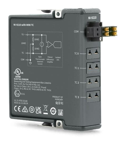 784788 01 Ni Emerson Temperature Input Module C Series NI 9210