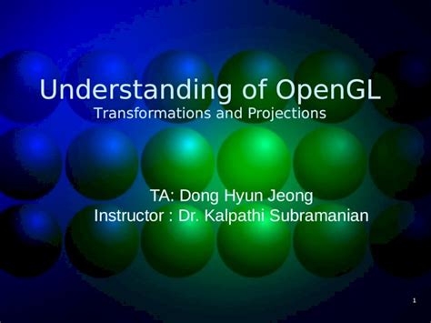 Ppt Understanding Of Opengl Dokumentips