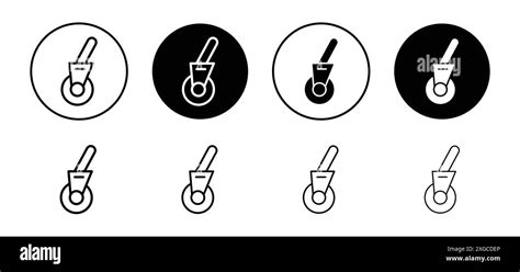 Swivel Caster Icon Vector Logo Set Collection For Web App Ui Stock