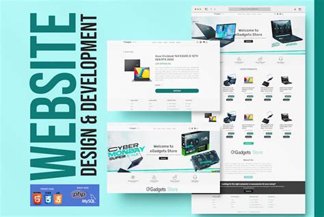 design and develop a custom website with php html css js and mysql by