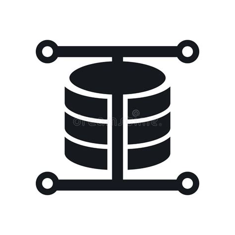 Database Icon Vector Sign And Symbol Isolated On White Background Database Logo Concept Stock