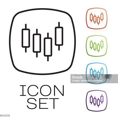 흰색 배경에 격리된 주식 시장 성장 그래프와 돈 아이콘이 있는 검은색 선 브라우저 화면에 주식 차트 화살표가 있는 모니터 아이콘을 다채롭게 설정하십시오 벡터 0명에 대한