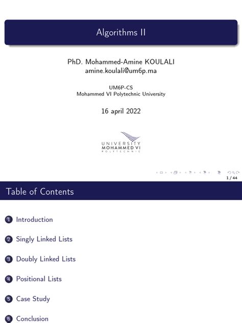 linked lists pdf