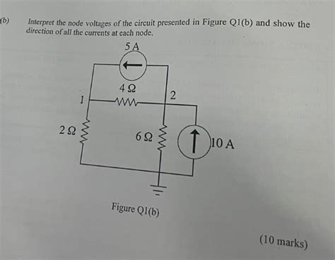 Solved B Interpret The Node Voltages Of The Circuit Chegg Com