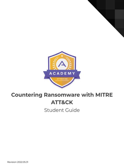 Mitre Attandck For Ransomware Defense Pdf Ransomware Computer Security