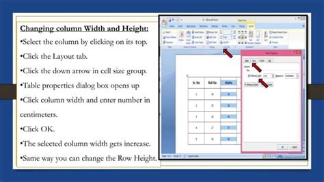 Grade Vi Sub Word Processor Tabular Presentation Unit 3 PPT