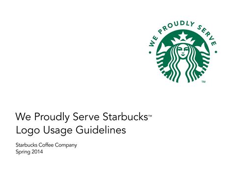 Starbucks Brand Guidelines Brand Book For Starbucks Pdf