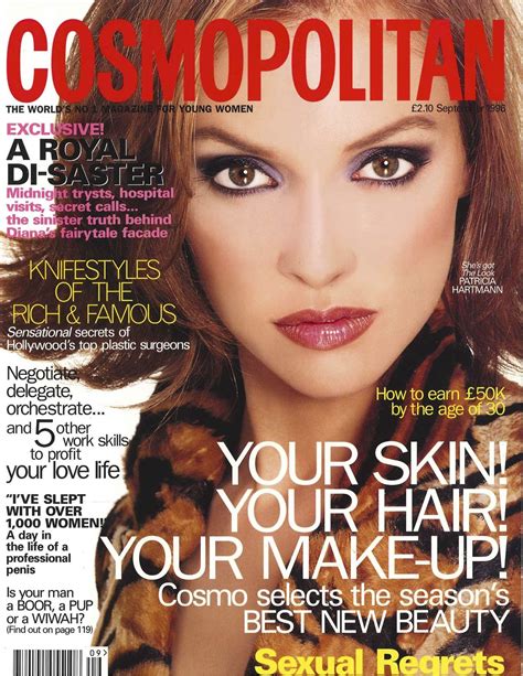 Cosmopolitan Uk Sept 1996 Model Patricia Hartmann Top Plastic