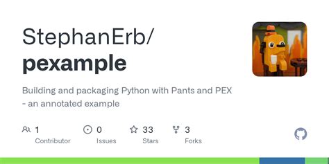 Github Stephanerbpexample Building And Packaging Python With Pants And Pex An Annotated