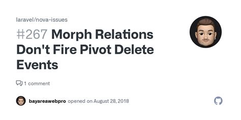 Morph Relations Dont Fire Pivot Delete Events · Issue 267 · Laravel