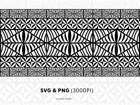 Modern Tongan Pattern Design Svg And Png Files For Unique Diy Projects