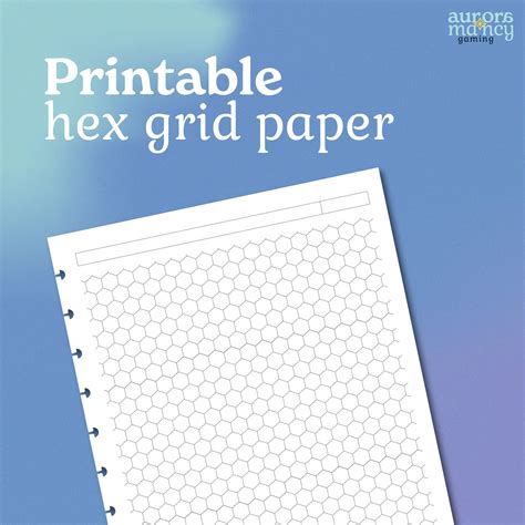 Printable Hex Grid Paper Digital Paper Template A4 And A5 Download Pdf Etsy