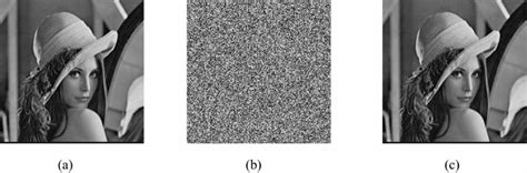 the results of encryption and decryption a plaintext image b