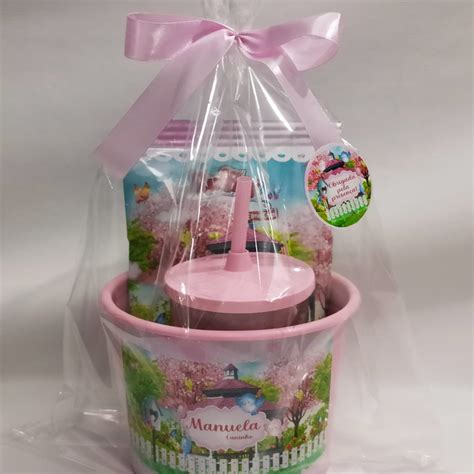 Kit Cineminha Balde Copo Batata Jardim Encantado Cd Elo