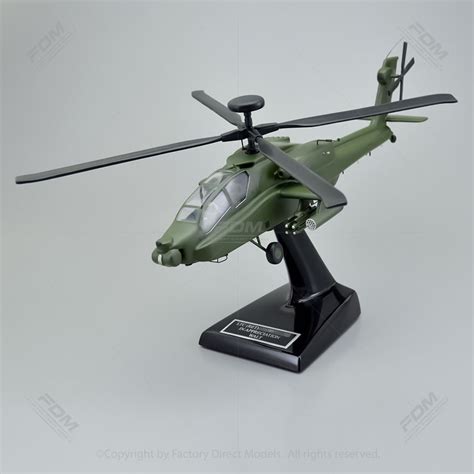 Boeing Ah 64 Apache Longbow Helicopter Model With A Detailed Interior