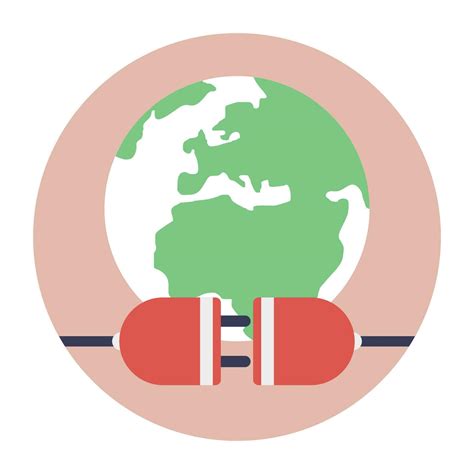 Globe And Connection Symbol Showing Concept Of Internet Connection 27241121 Vector Art At Vecteezy