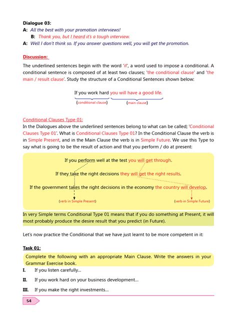 Conditionals Exercises Download Free Pdf Clause Sentence