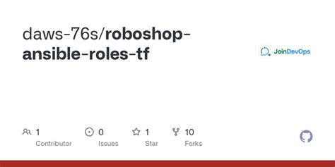 Github Daws 76sroboshop Ansible Roles Tf