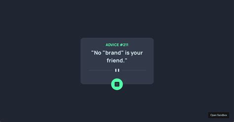 Bornduringwarrandom Advice Generator Codesandbox