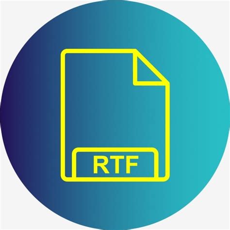 벡터 Rtf 아이콘 파일 형식 파일 형식 Png 일러스트 및 벡터 에 대한 무료 다운로드 Pngtree