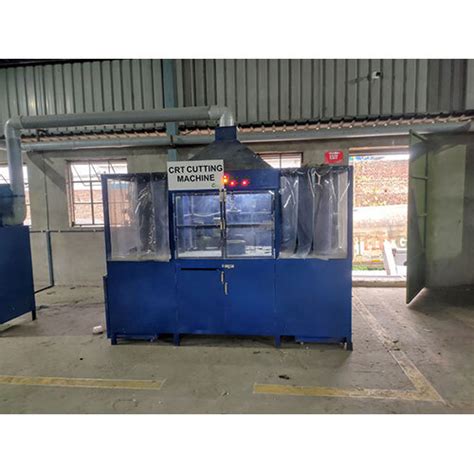 Crt Cutting Machine Metal Body Electric Drive Type Blue Color Automatic Functionality 1