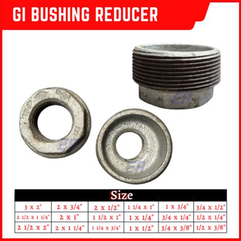 Mech Bushing Reducer Gi Fittings Galvanized Iron Lazada Ph