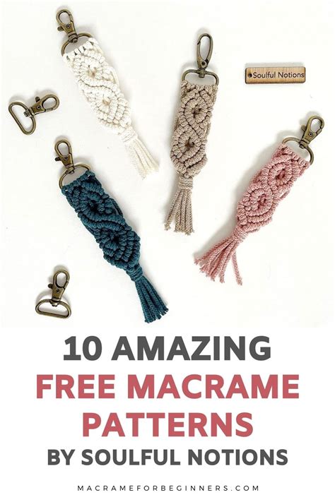 10 Free DIY Macrame Projects For Beginners By Soulful Notions Macrame For Beginners