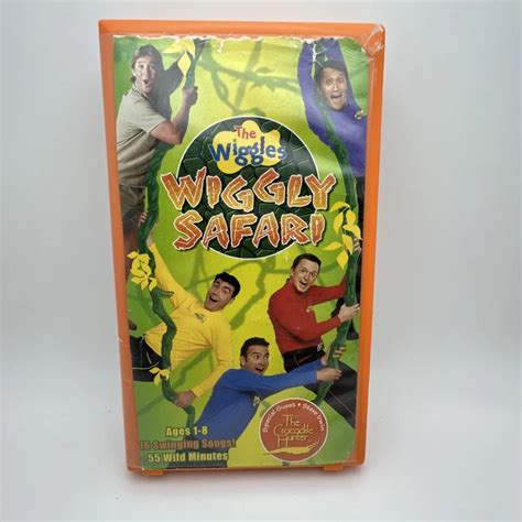 The Wiggles Wiggly Safari With Steve Irwin Crocodile Hunter 2002 Vhs