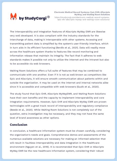 Electronic Medical Record Systems Epic Ehr Allscripts Myway And Waiting Room Solutions Free