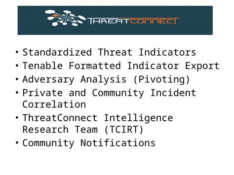 pptx standardized threat indicators tenable formatted indicator export adversary analysis
