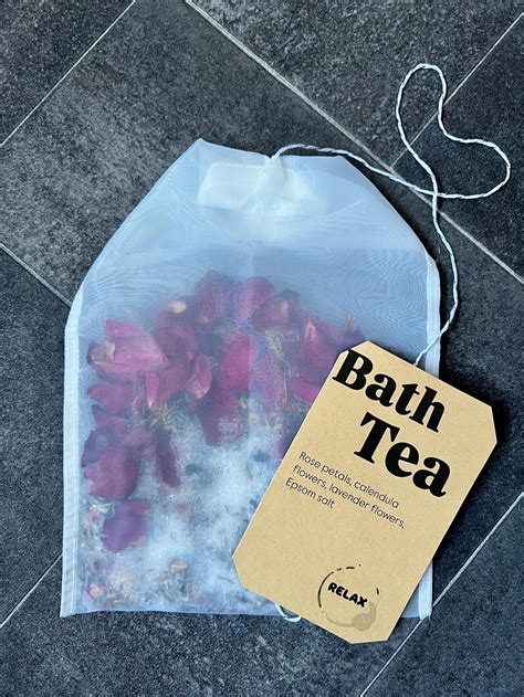 Herbal Bath Tea Bags Aromatherapy Bath Soak Epsom Salt Etsy